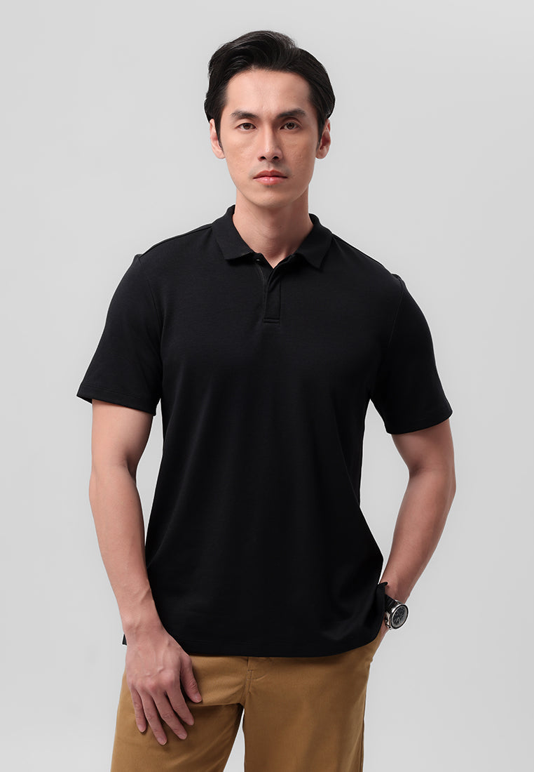 MANZONE - Polo Shirt Lengan Pendek Pria Clark Slim Fit - Black ...
