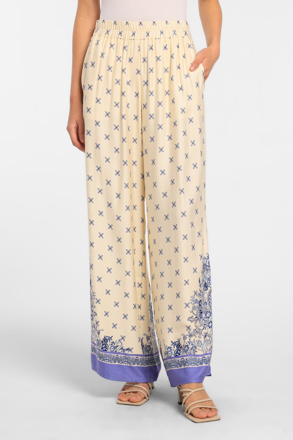 MINIMAL - Amiri - Celana Lurus Motif Ornament - Beige - Rezky Aditya ...