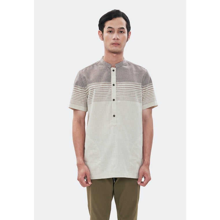 MANZONE Kemeja koko lengan pendek MADIZ- KHAKI – Manzone Store