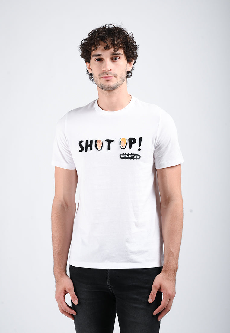 MANZONE Kaos Lengan Pendek Pria SHOT - WHITE – Manzone Store