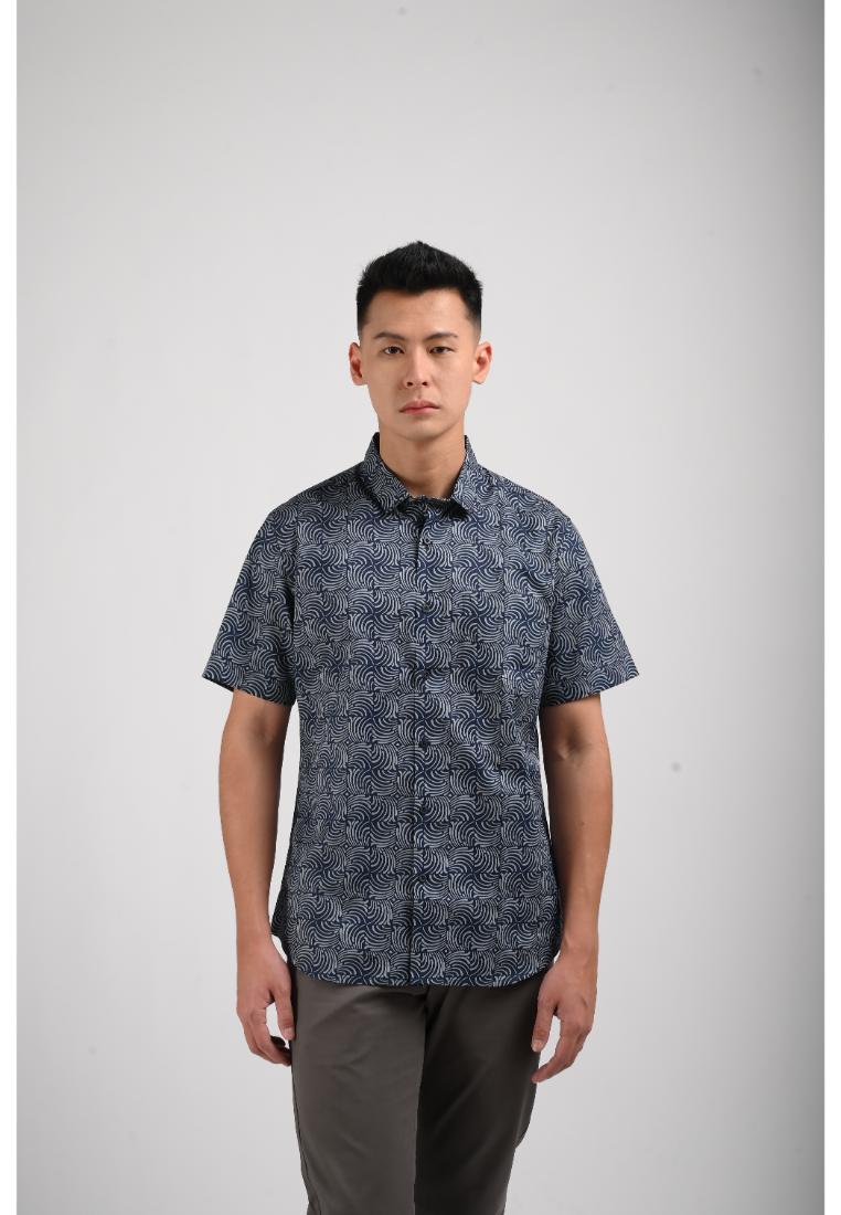 MANZONE Kemeja Lengan Pendek Pria RORY - NAVY – Manzone Store