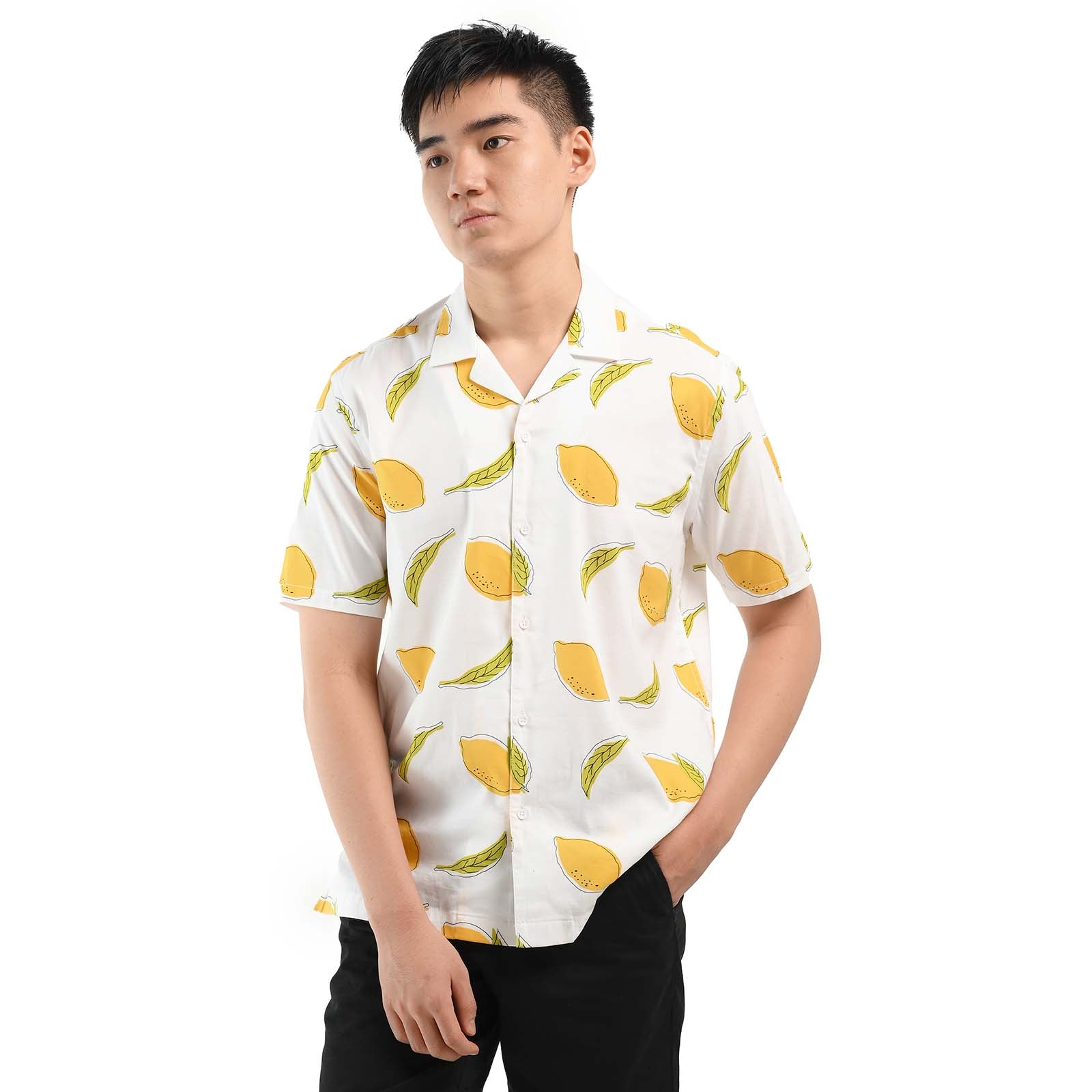 MANZONE Kemeja Lengan Pendek LILO 4 - WHITE – Manzone Store