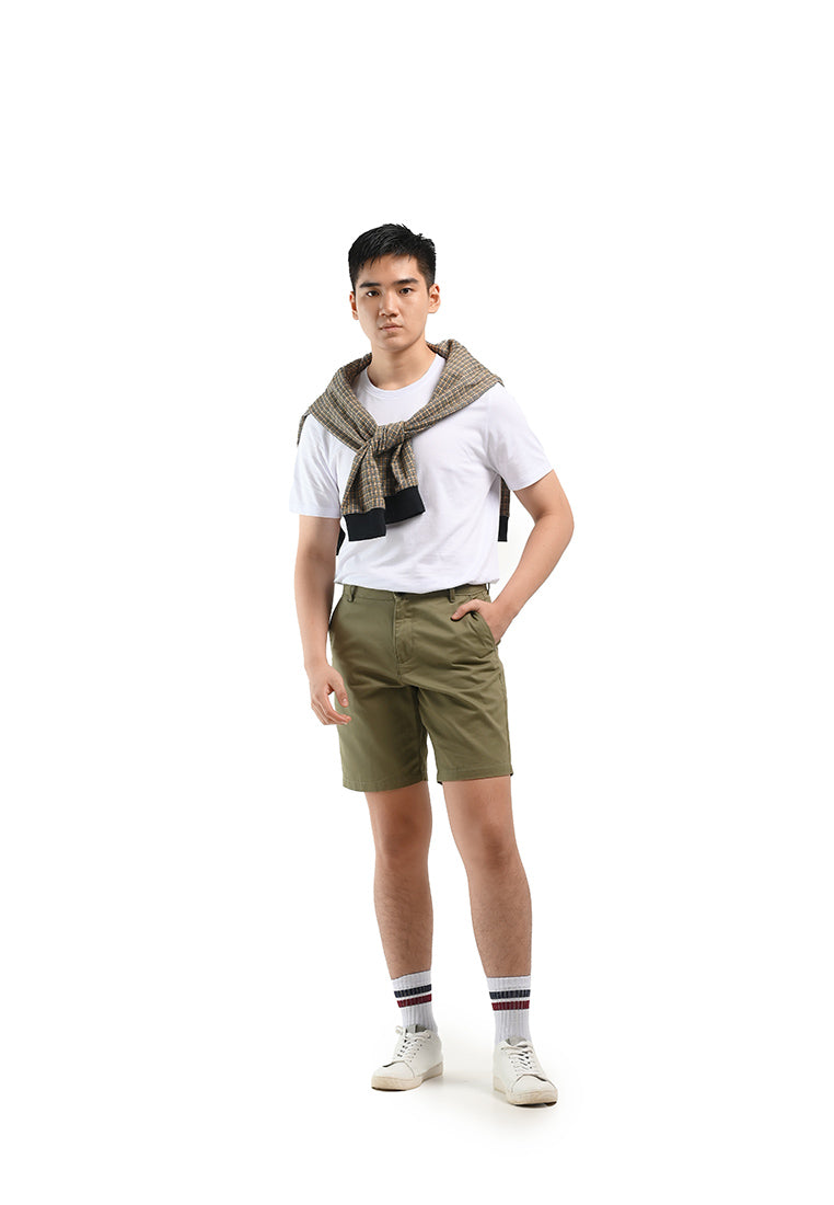 MANZONE Celana Pendek Bermuda Pria RENDER-OL - OLIVE – Manzone Store