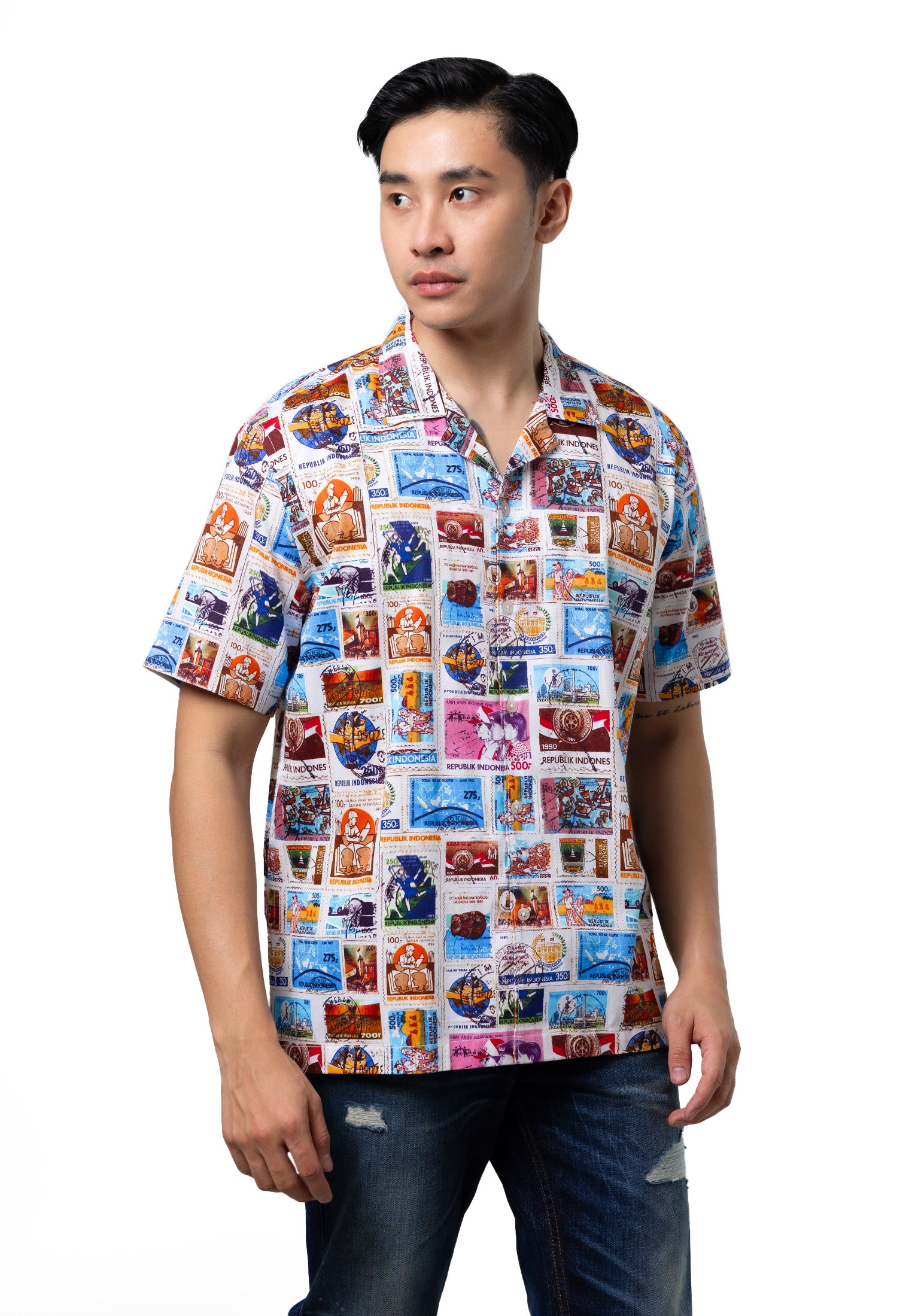 Manzone Kemeja Lengan Pendek pria MZY-MAIL - WHITE – Manzone Store